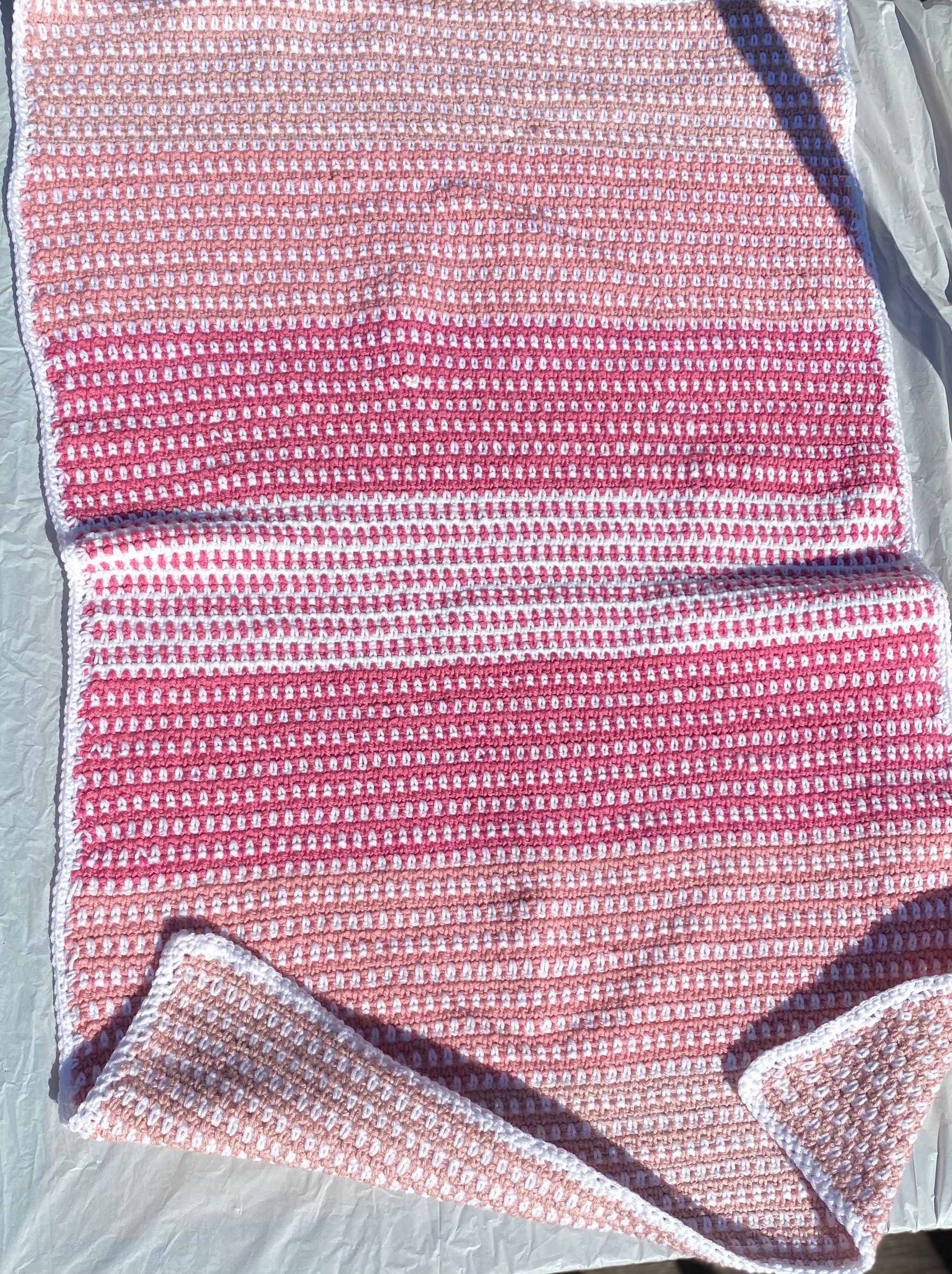 Moss Stitch Crochet Baby Afghans - Etsy