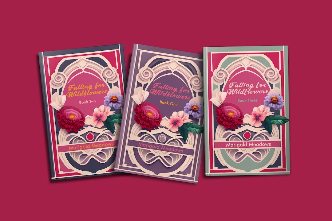 Premade Trilogy Book Covers, Set of 3 Artistic Pre-made Ebook Covers ...