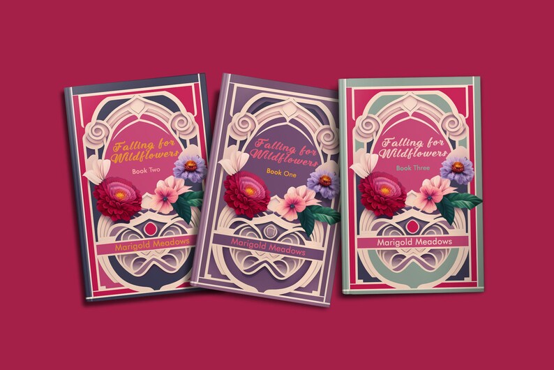 Premade Trilogy Book Covers, Set of 3 Artistic Pre-made Ebook Covers ...