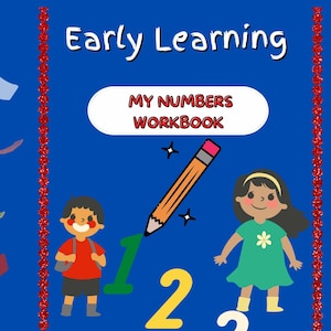 Printable Early Learning Tracing Number Workbook Preschool Handwriting ...