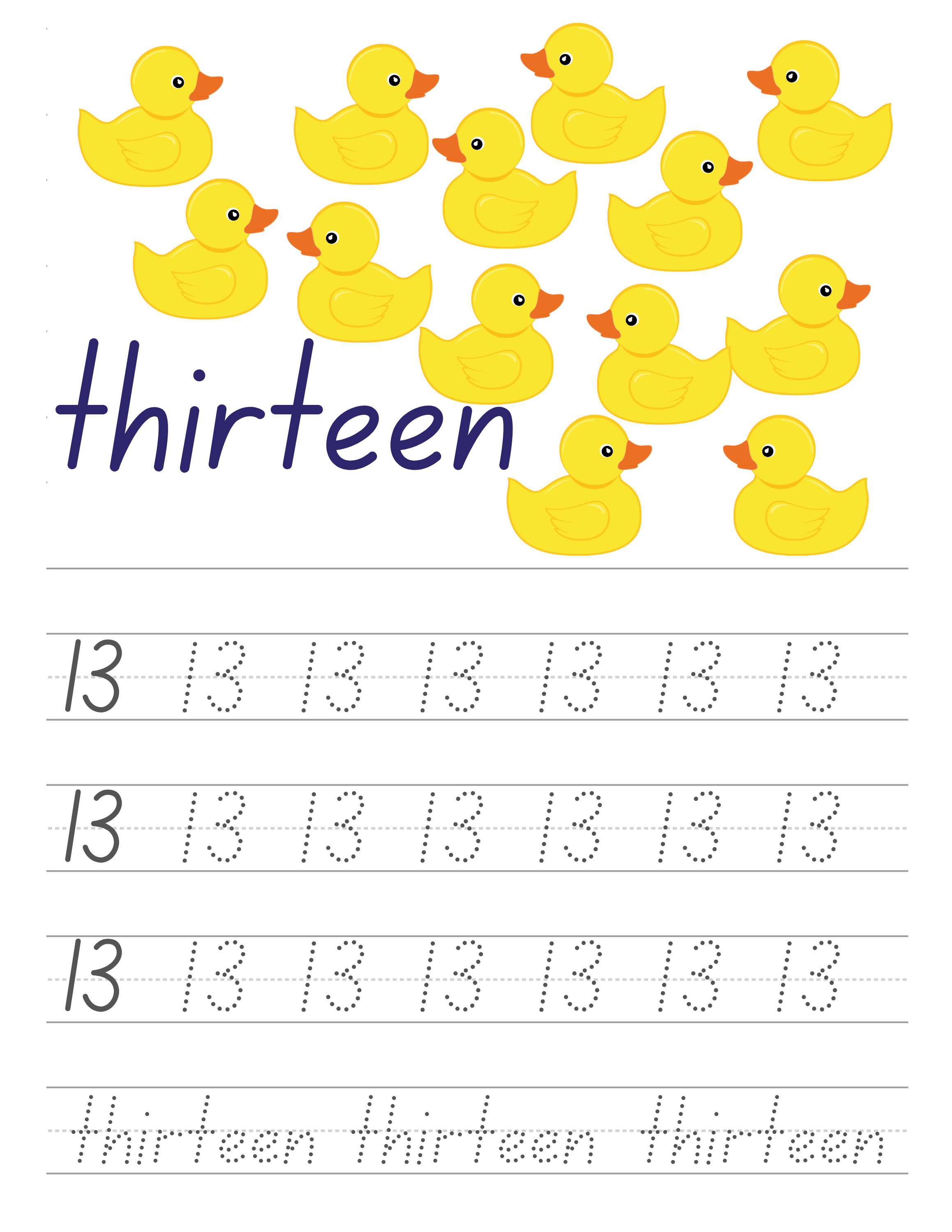 Printable Early Learning Tracing Number Workbook Preschool Handwriting ...
