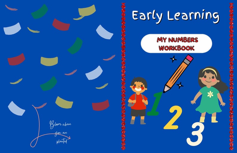 Printable Early Learning Tracing Number Workbook Preschool Handwriting ...