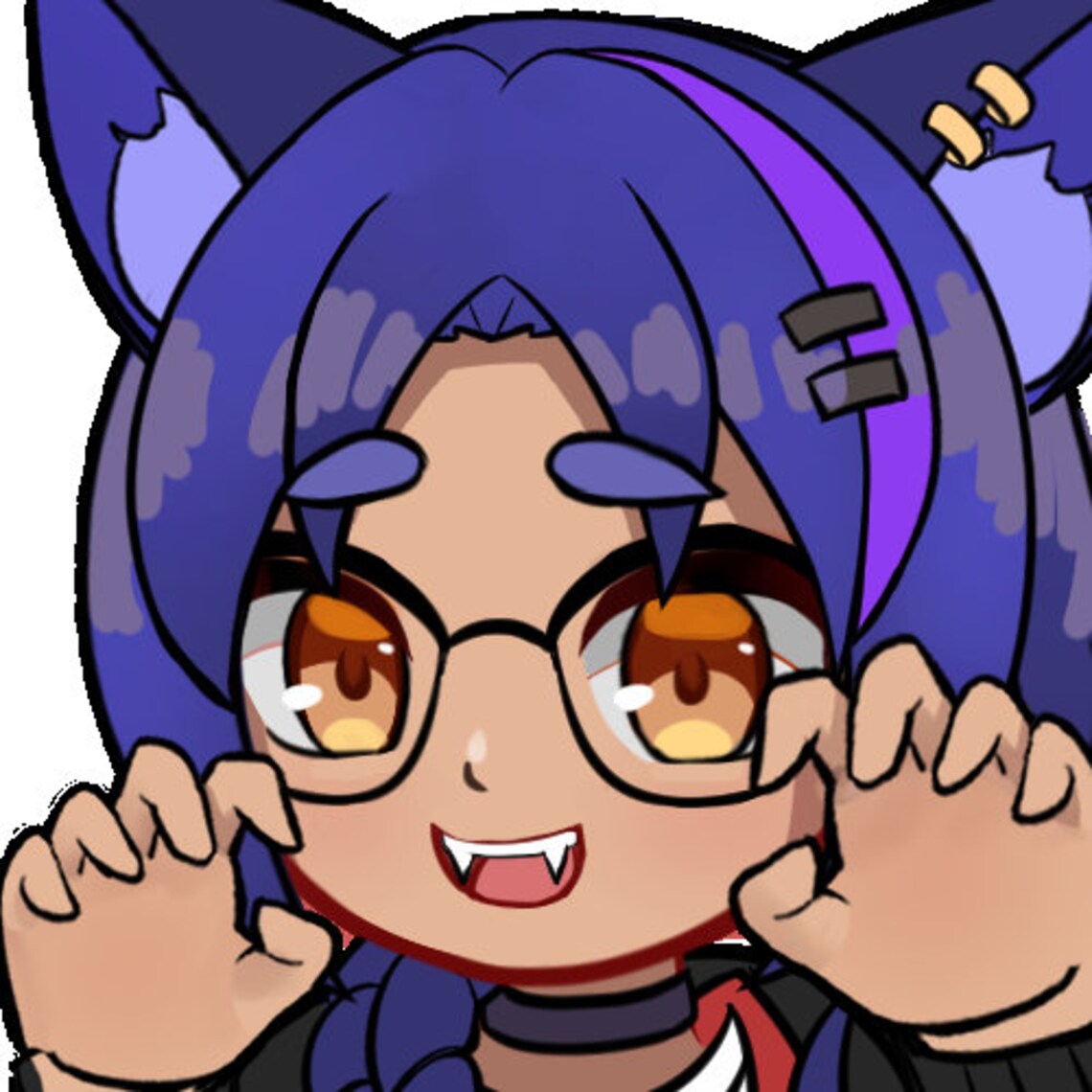 YCH Cute Animated Rawr Emote Base Live2d Rig Your Character Here Kawaii ...