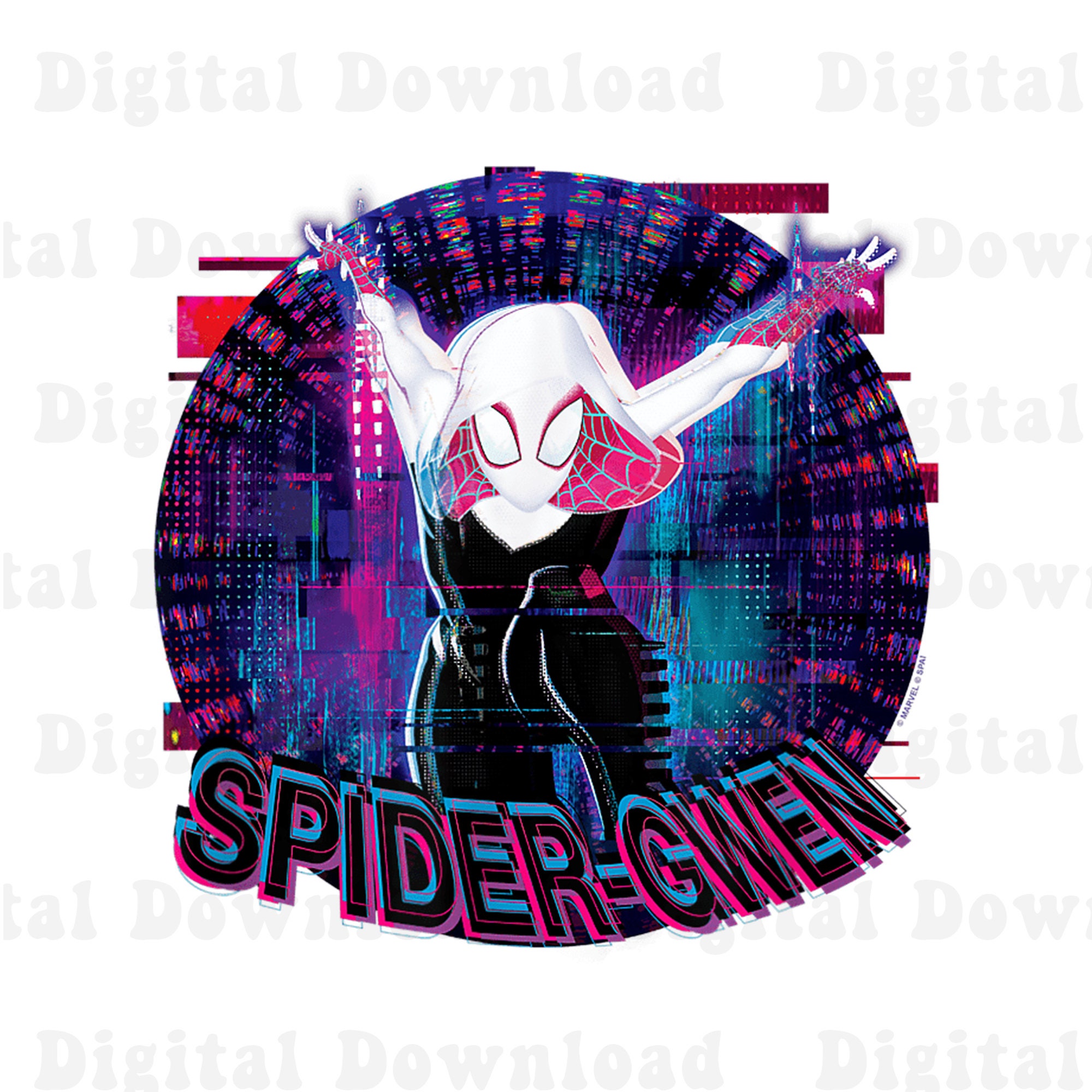 Spider Gwen Png Gwen Stacy Png Avengers Png Marvel Universe Etsy México