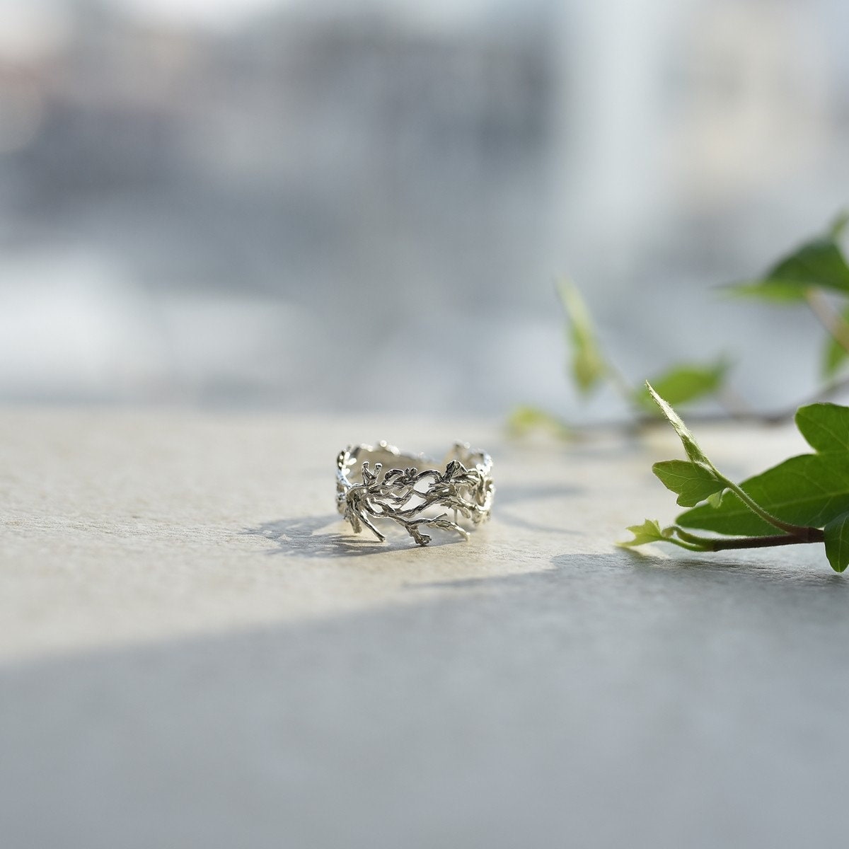 Silver Forest Ring, Tree Branch Ring, Tree Branch Engagement Ring ...