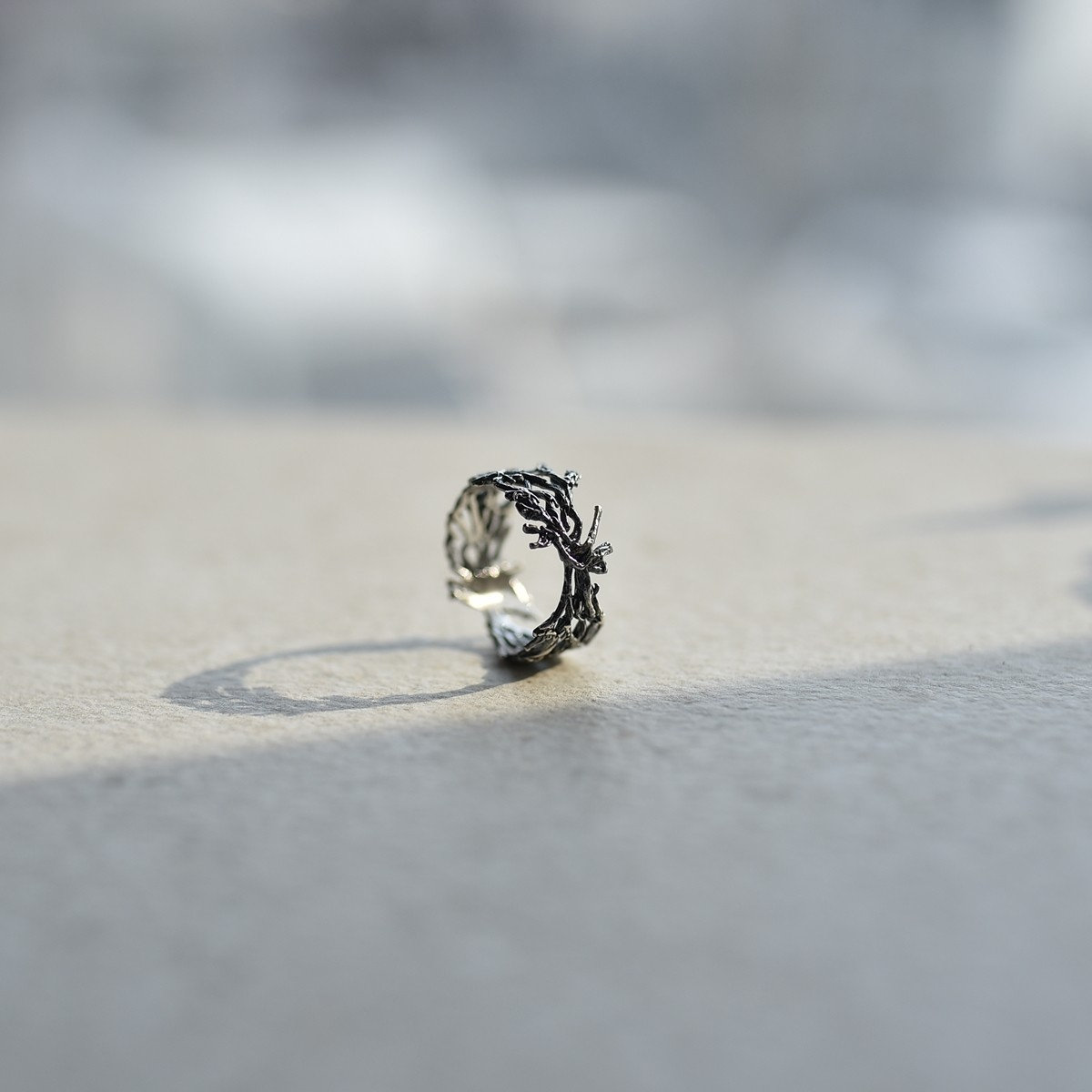 Silver Forest Ring, Tree Branch Ring, Tree Branch Engagement Ring ...
