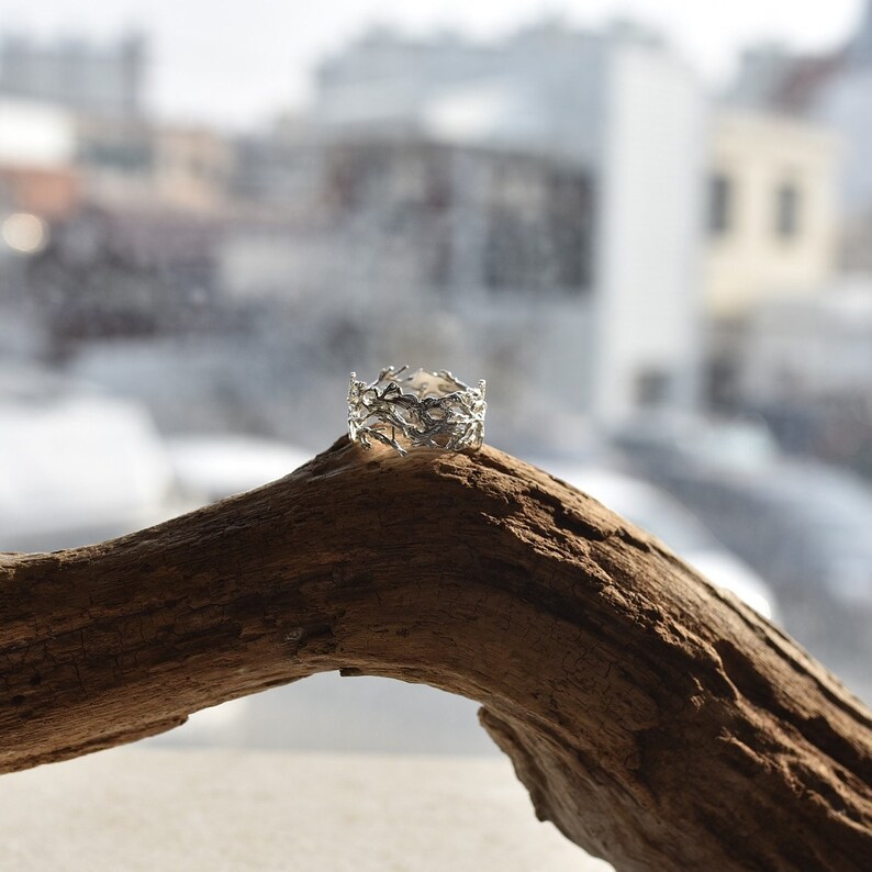 Silver Forest Ring, Tree Branch Ring, Tree Branch Engagement Ring ...
