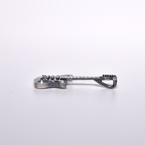 Guitar Sterling Silver Pendant, Guitar Lovers Necklace Pendant - Etsy