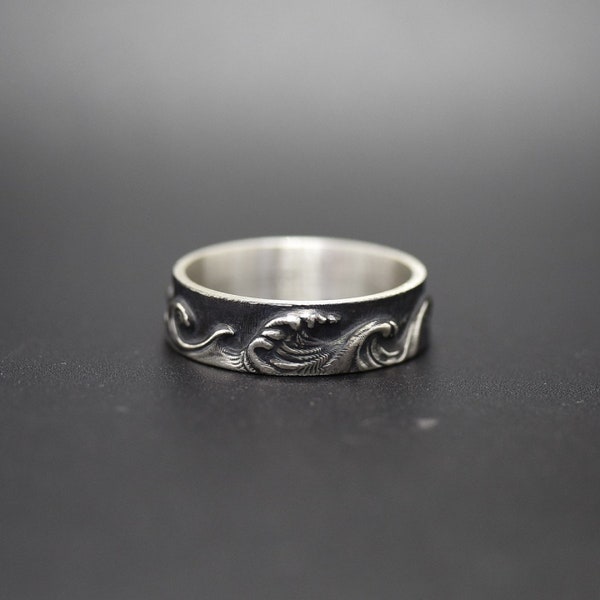 Wave Wedding Bands - Etsy