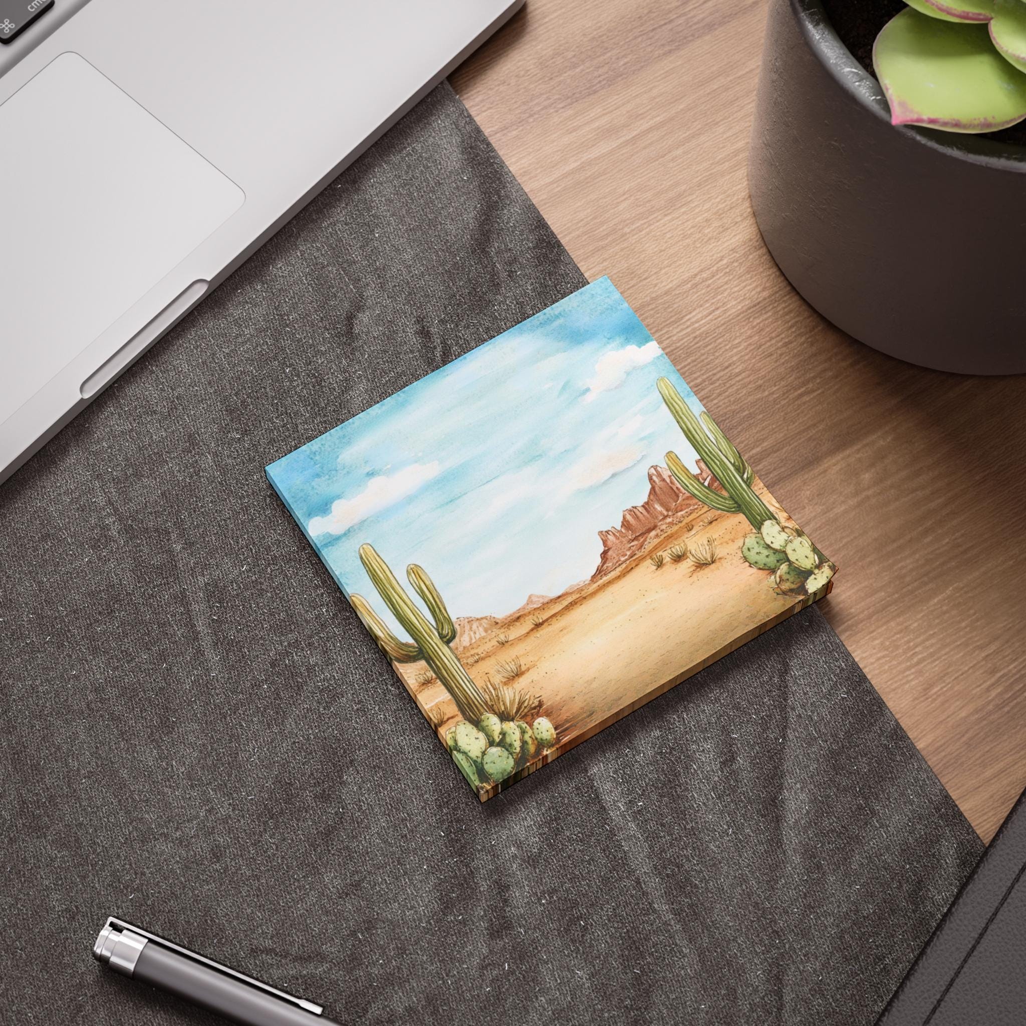 Desert Cactus Post-it® Note Pads - Designer - Southwestern Watercolor ...