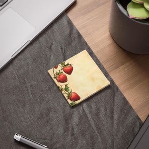 Strawberries Post-it® Note Pad - Designer - Wild Sweet Red Vine Berries ...