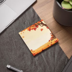 Fall Leaves Post-it® Note Pads Designer Orange Leaf Season, Gifts of ...