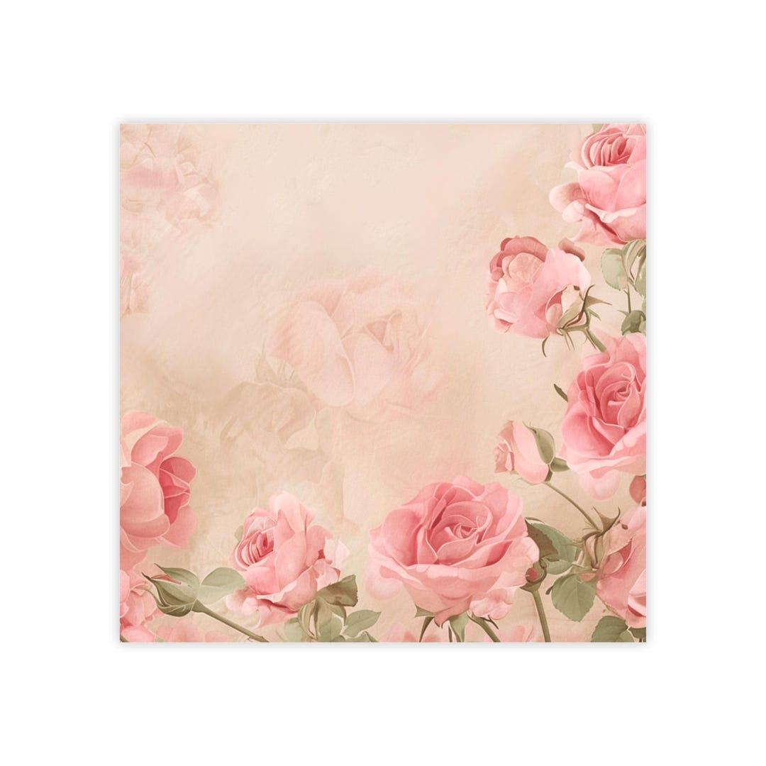 Rose Garden Post-it® Note Pads - Designer - Romantic Pink Pastel Echoes ...