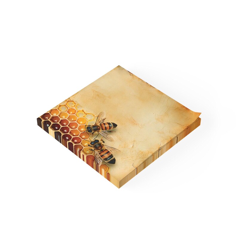 Honeycomb Bees Post-it® Note Pads - Designer - Honey Bees on Honeycomb ...