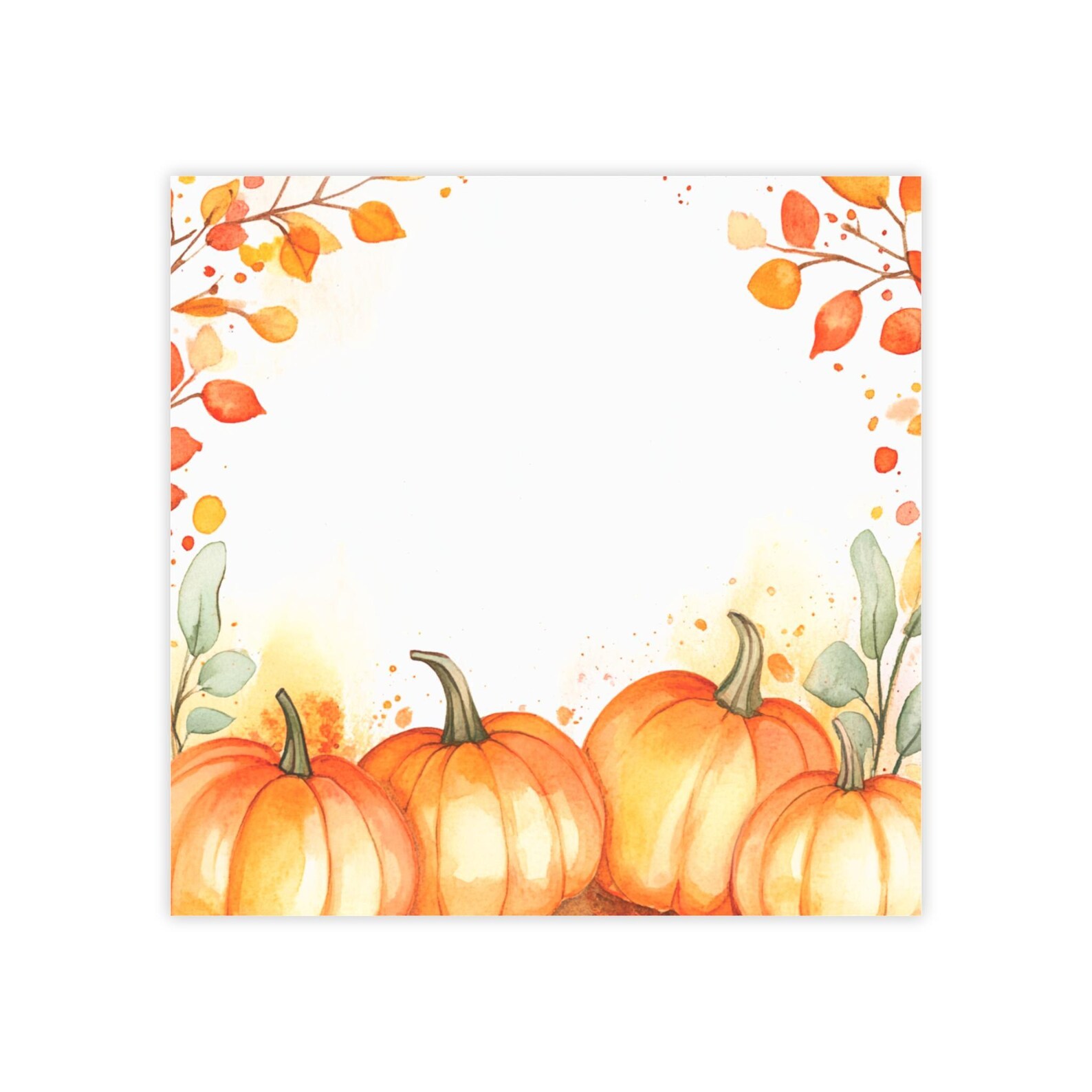 Happy Fall Post-it® Note Pads - Designer - Autumn Orange Season, Gifts ...