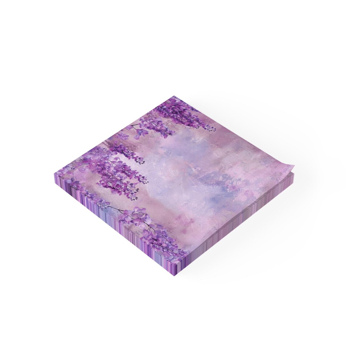 Wisteria Wall Post-it® Note Pad - Designer - Garden Floral Watercolor ...