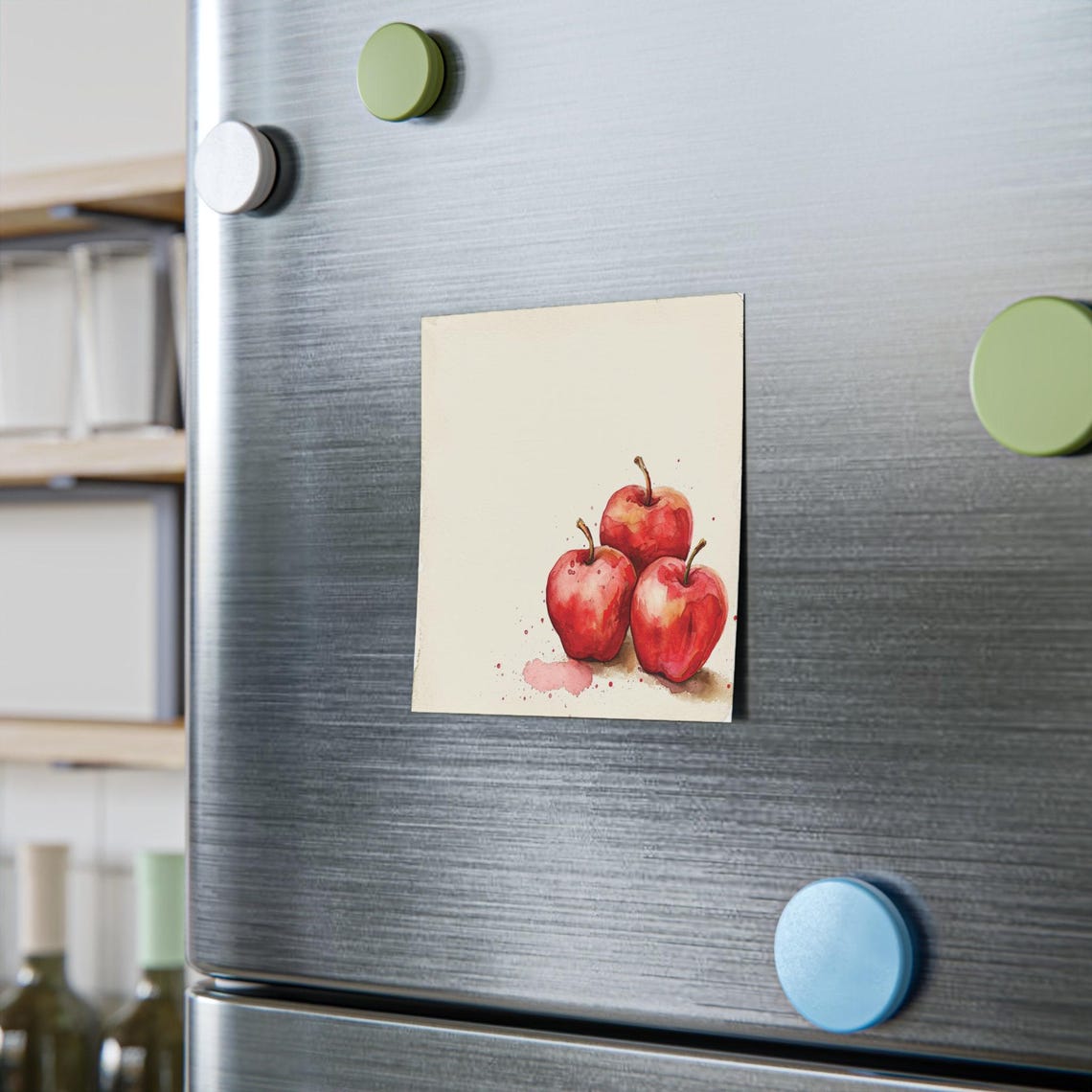 Apple Post-it® Note Pads - Designer - Watercolor Red Juicy Apples ...