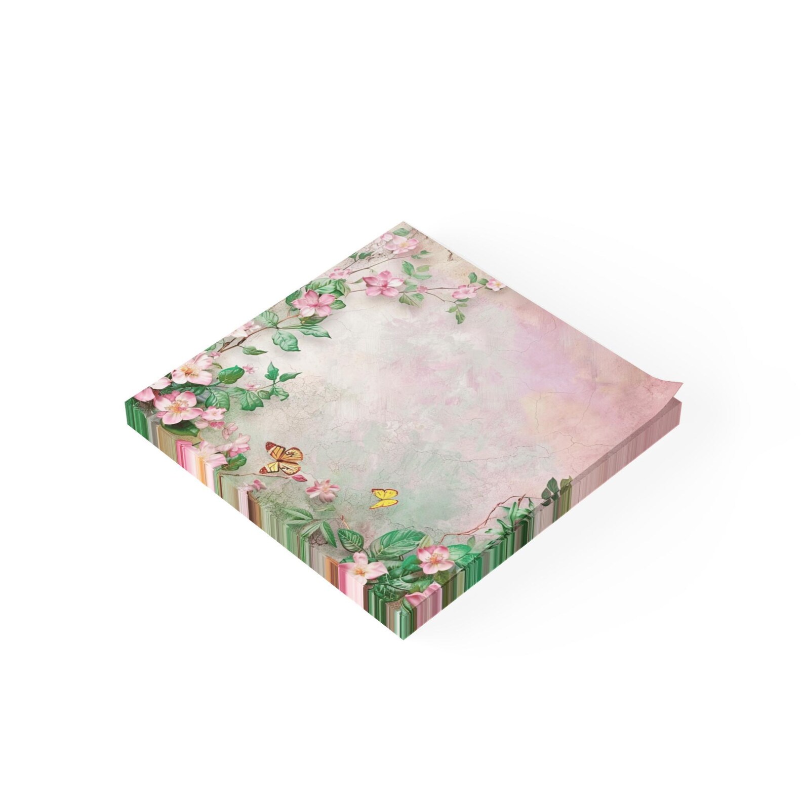 Rose Wall Post-it® Note Pads - Designer - Pink Pastel, Butterflies ...
