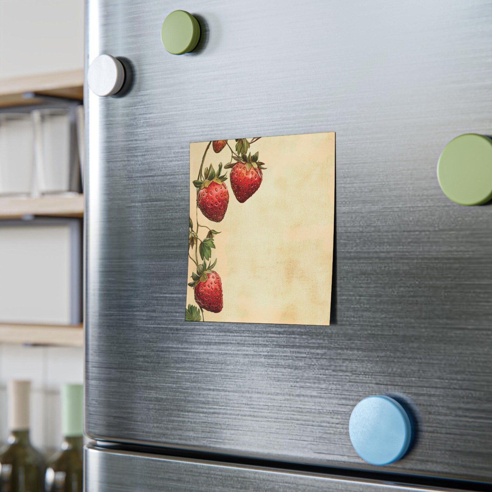 Strawberries Post-it® Note Pad - Designer - Wild Sweet Red Vine Berries ...