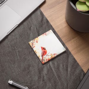 Red Cardinal Post-it® Note Pads - Designer - Watercolor Red Bird ...