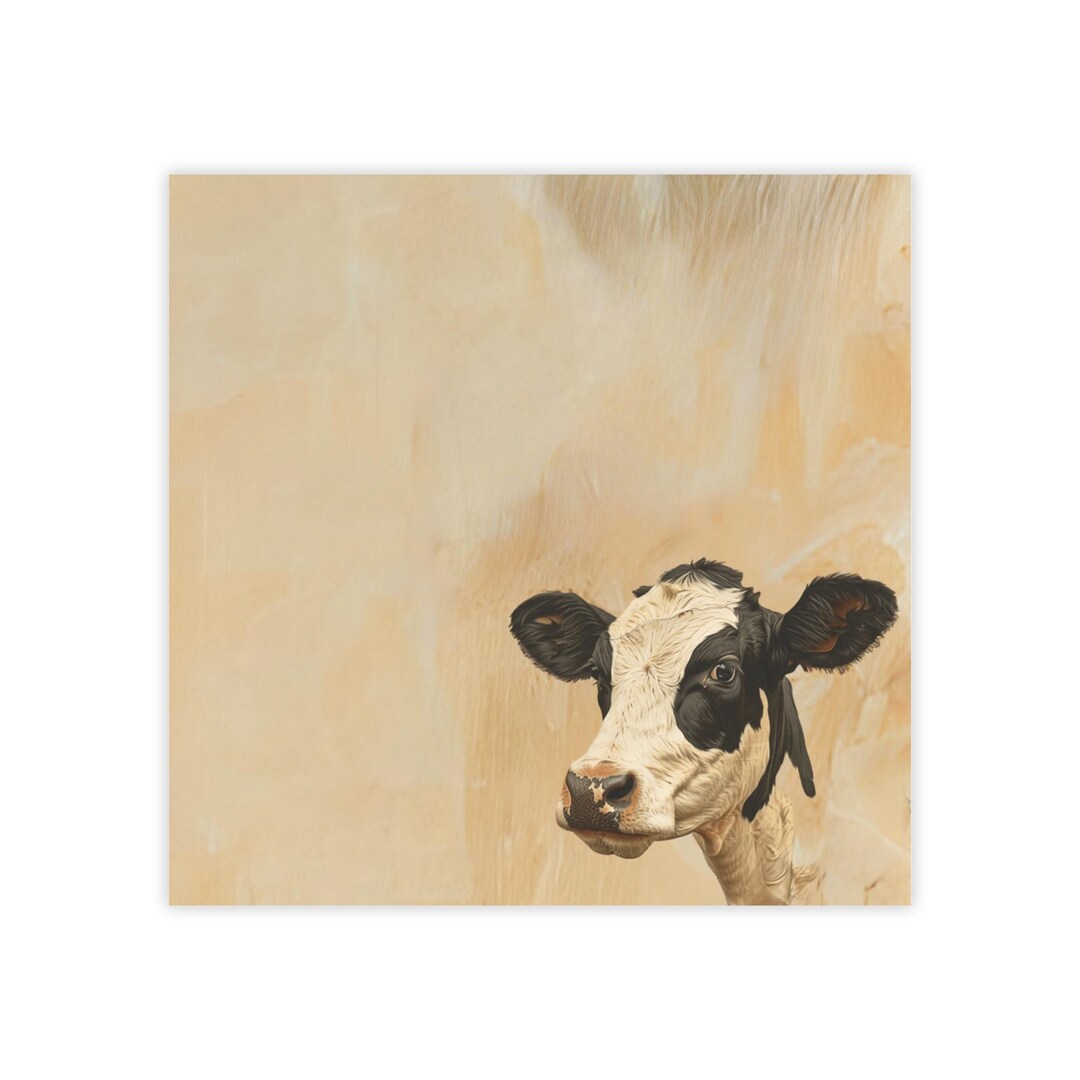 Cow Post-it® Note Pad - Designer - Cattle, Bovine Watercolor, Farm ...