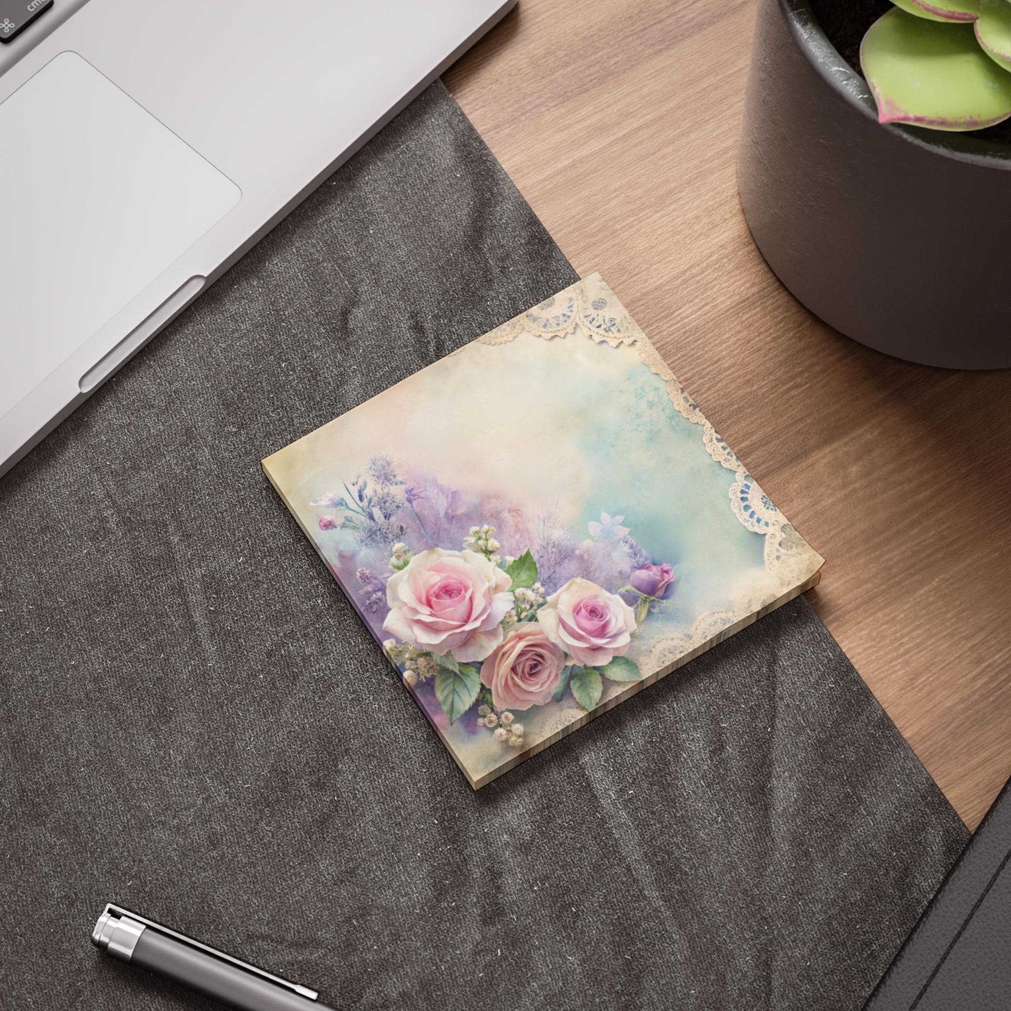 Antique Lace and Victorian Roses Post-it® Note Pads - Designer ...