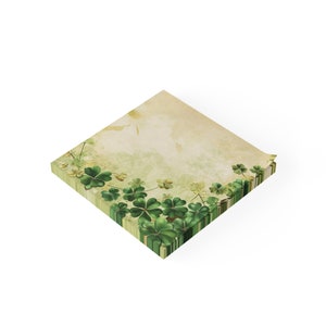Shamrock Post-it® Note Pads - Designer - Green Plant, Irish Shamrock, Greenery, Holiday Irish ...