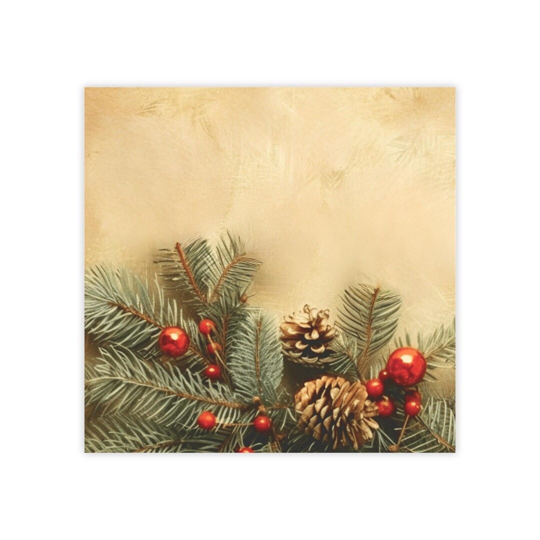 Pine Boughs Post-it® Note Pads - Designer - Holiday Season, Merry ...