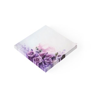Purple Roses Post-it® Note Pads - Designer - Violet Lavender Lilac ...