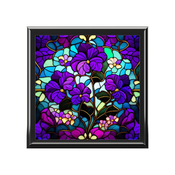 Violet Stained Glass - Etsy