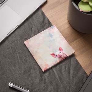 Pig Post-it® Note Pads - Designer - Adorable Painterly Pink Pig, Farm ...