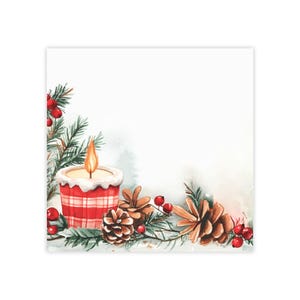 Christmas Candle Post-it® Note Pads Designer Holiday Season, Merry ...