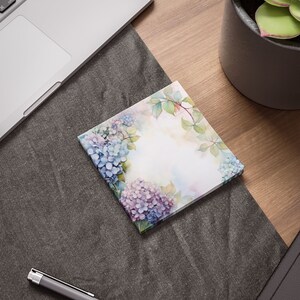 Hydrangea Post-it® Note Pads - Designer - Romantic Pastel, Soft Dreamy ...