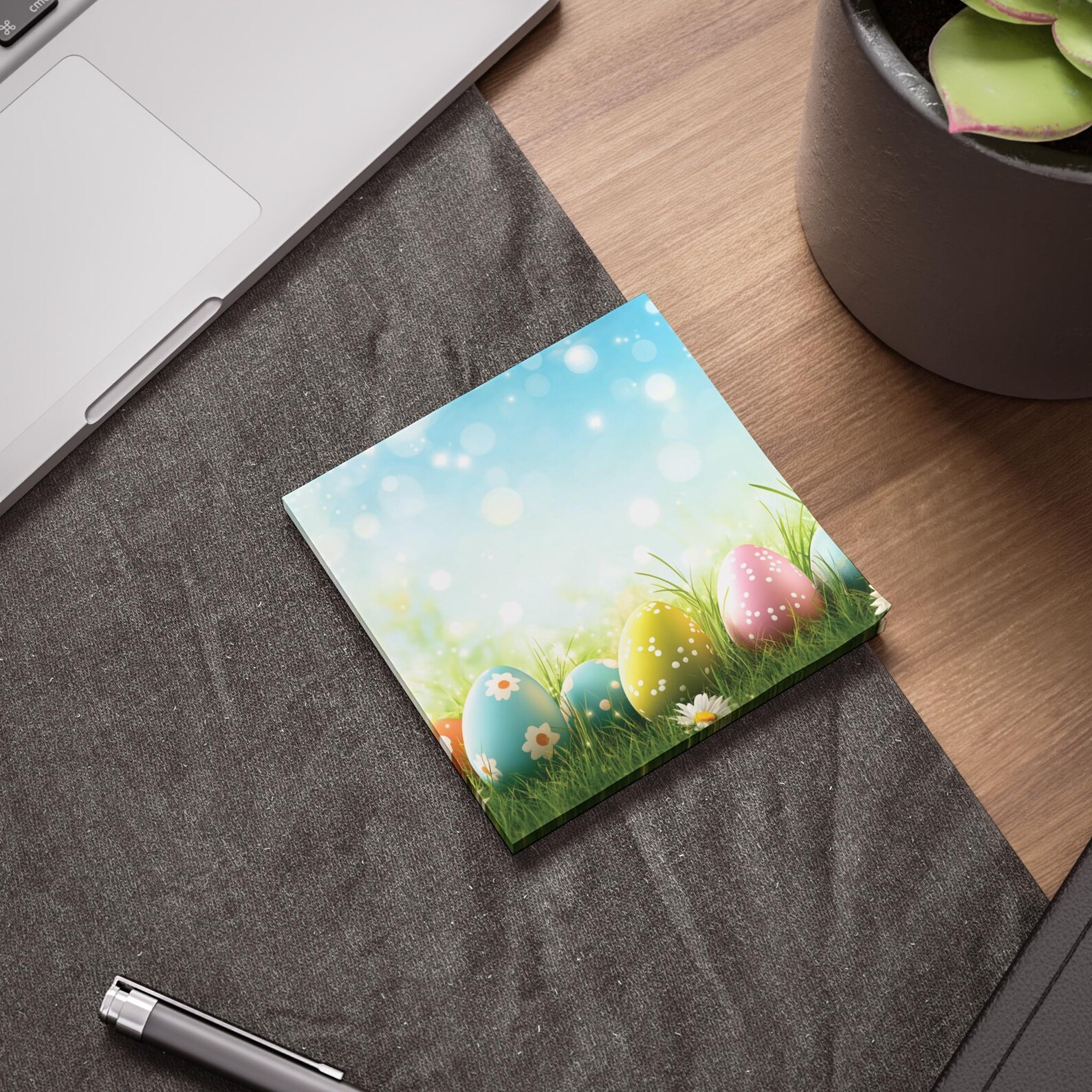 Easter Eggs Post-it® Note Pads - Designer - Colorful Eggs, Happy ...