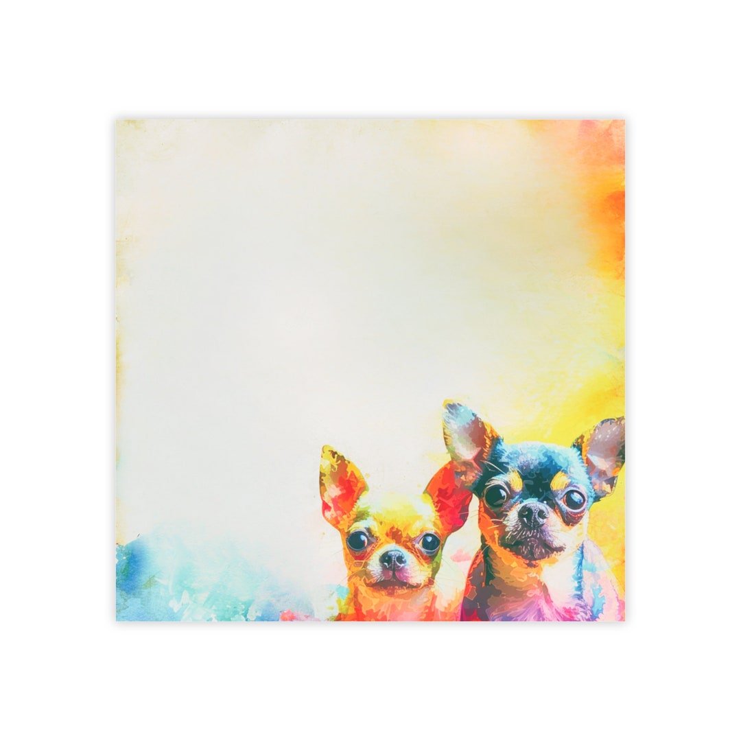 Chihuahuas Post-it® Note Pads - Designer - Watercolor, Puppies, Small ...