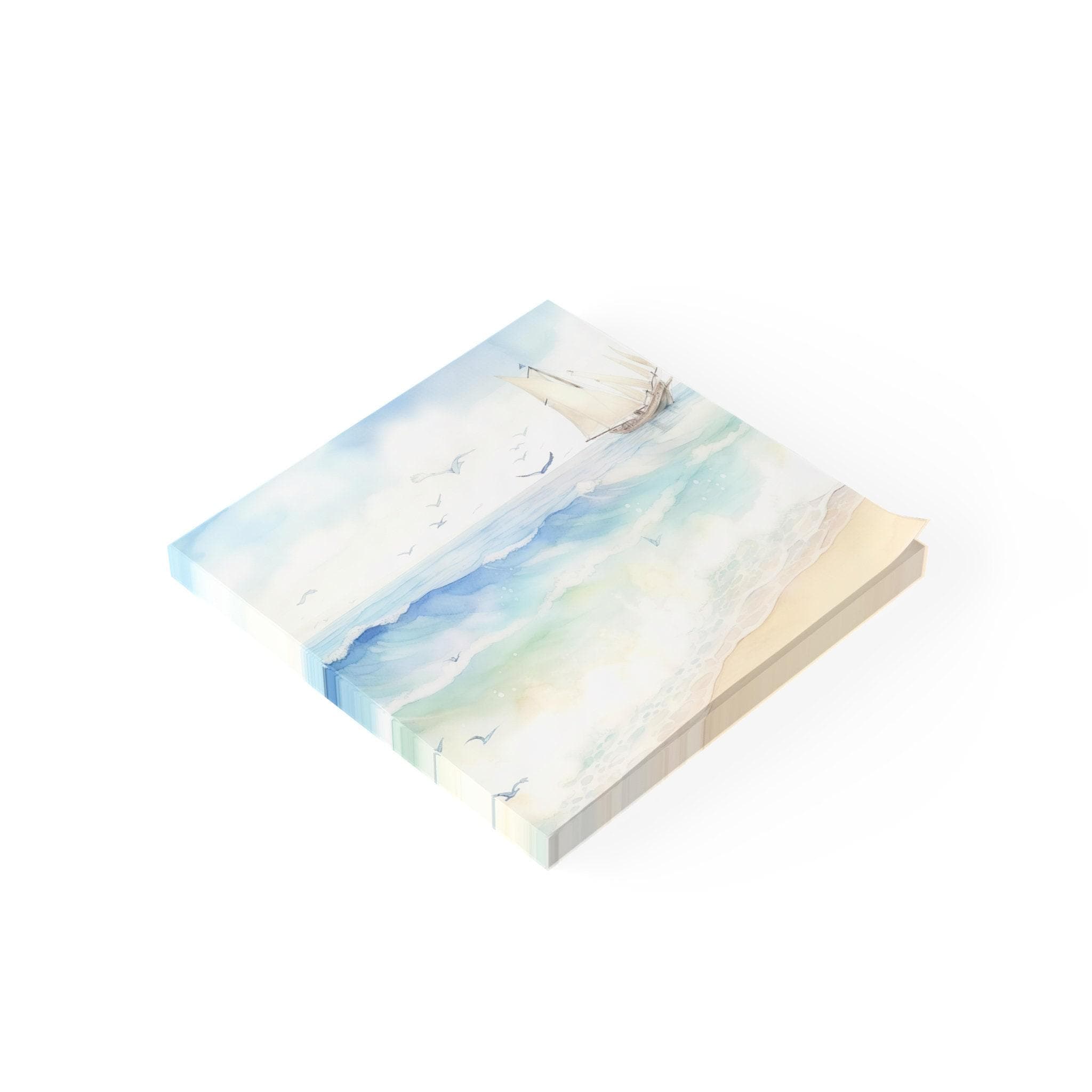 Sailboat Beach Post-it® Note Pads - Designer - Sailing Ship, Seagulls ...