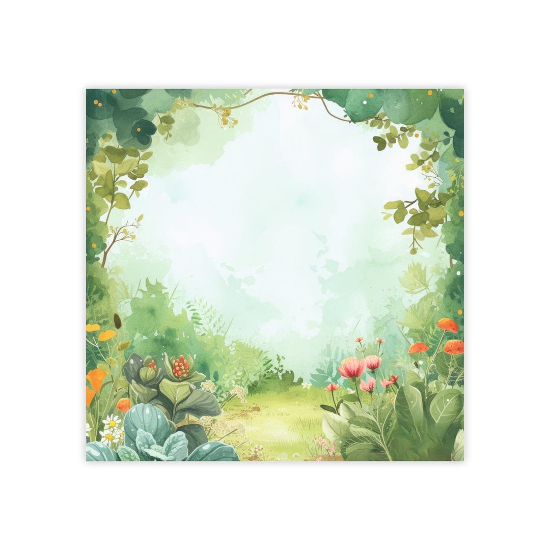Wild Garden Post-it® Note Pads - Designer - Vines, Wildflowers, Wild ...