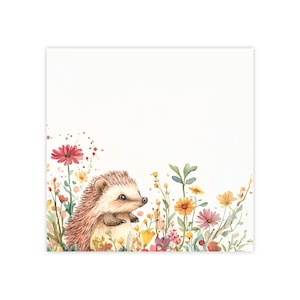Hedgehog Post-it® Note Pads Designer Woodland Wildlife, Porcupine ...