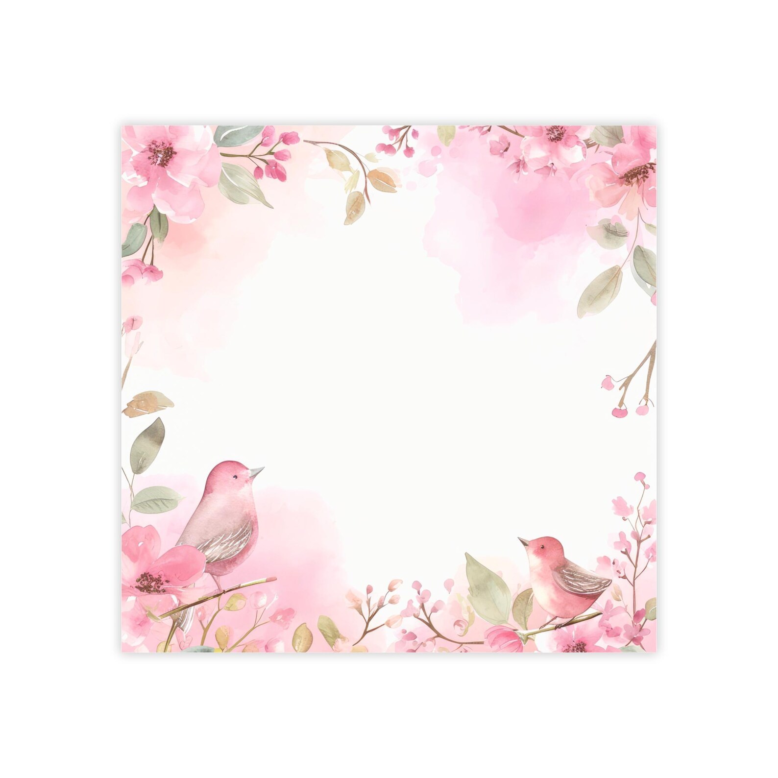 Pink Birds Post-it® Note Pad - Designer - Pastel Birds in Nature ...