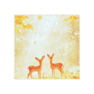 Baby Deer Post-it® Note Pad - Designer - Sunlight Fawns Woods, Wildlife ...