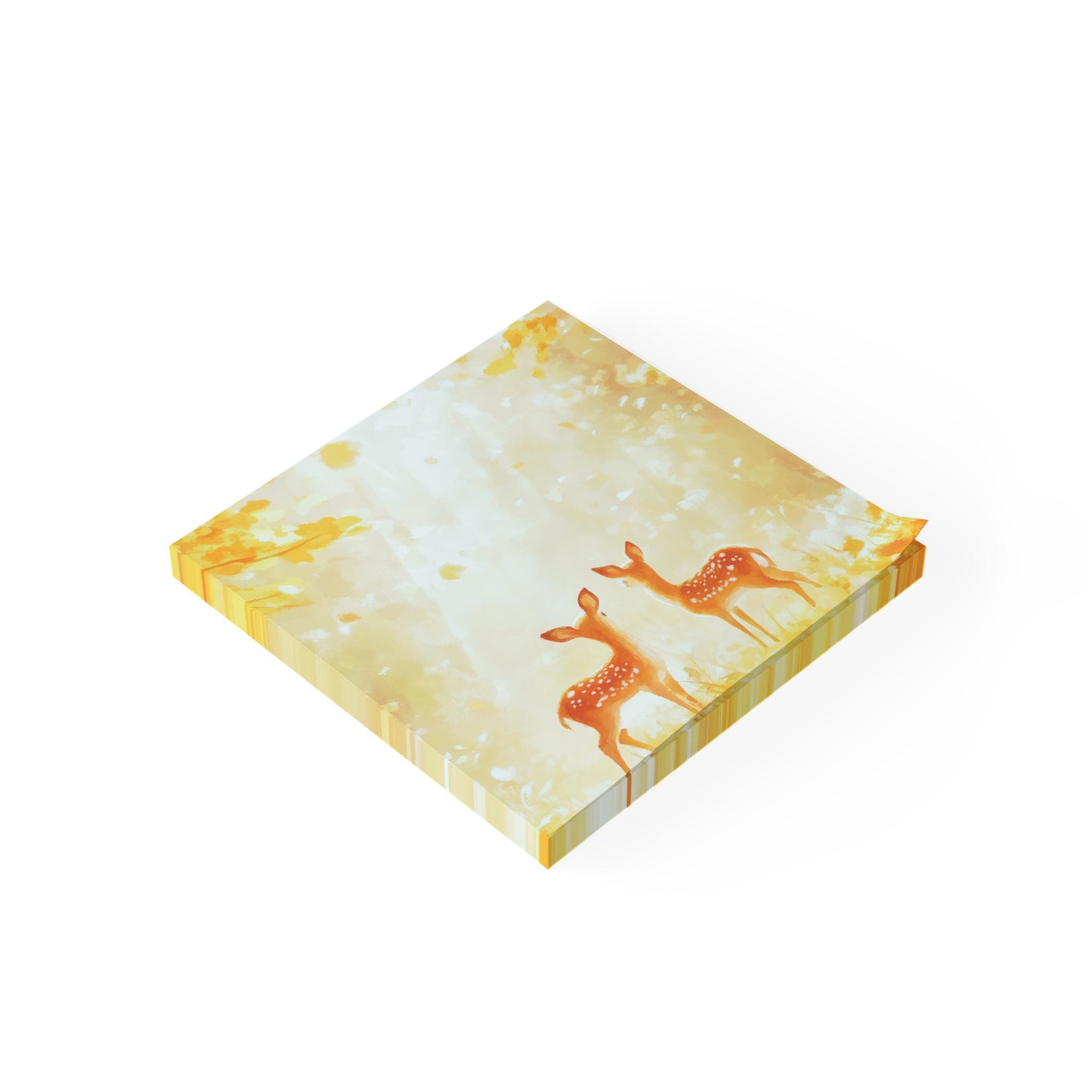 Baby Deer Post-it® Note Pad - Designer - Sunlight Fawns Woods, Wildlife ...