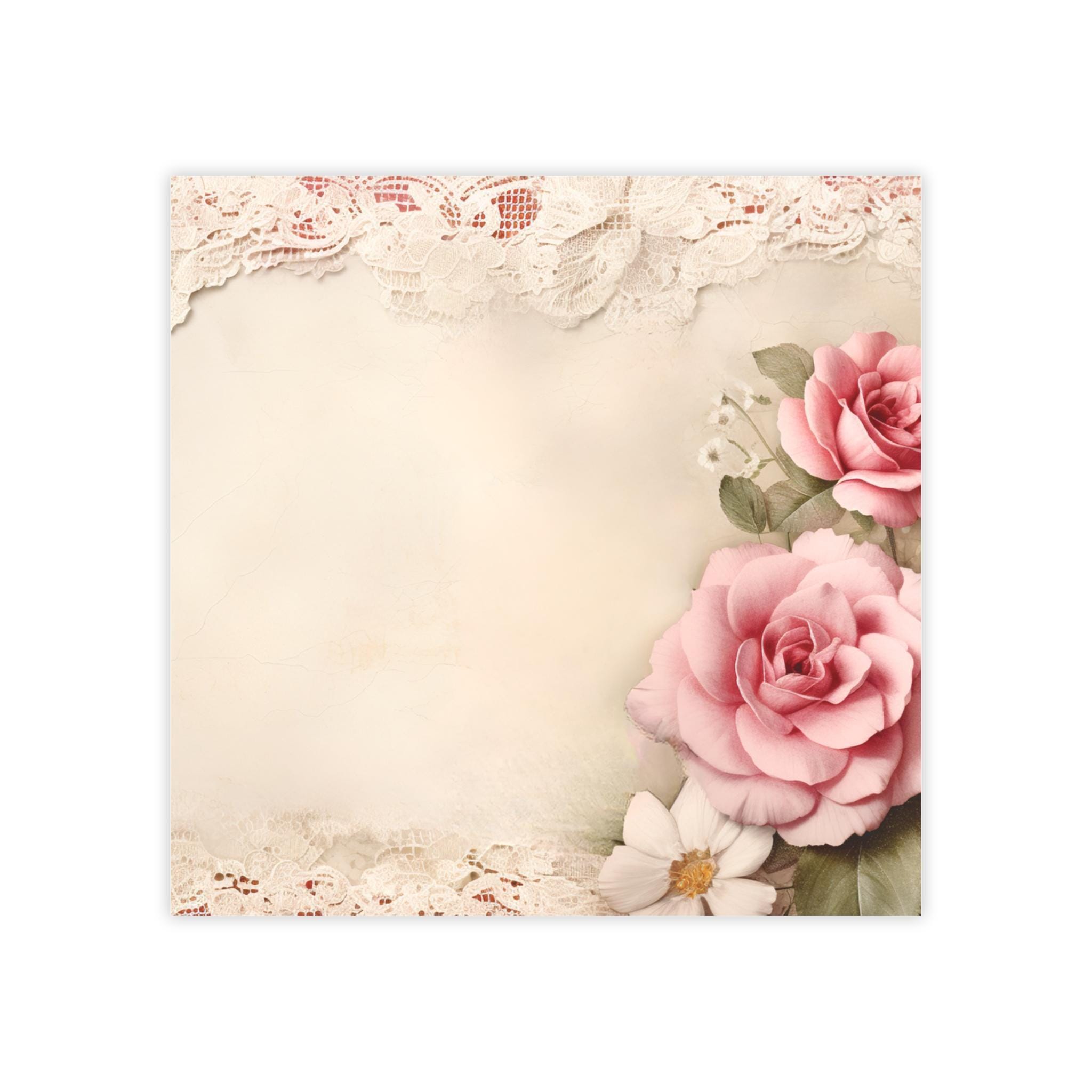 Roses Wedding Lace Post-it® Note Pads - Designer - Sticky Notes, Bridal ...