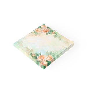 Peach Roses Post-it® Note Pads - Designer - Romantic Peach Pastel, Soft ...