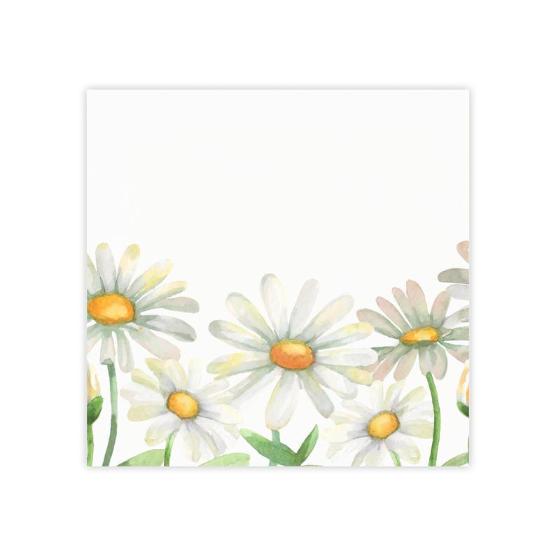 Daisies Post-it® Note Pads - Designer - Delicate White Daisies, Field ...