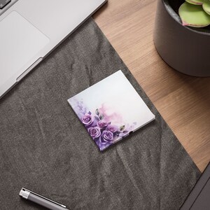 Purple Roses Post-it® Note Pads - Designer - Violet Lavender Lilac ...