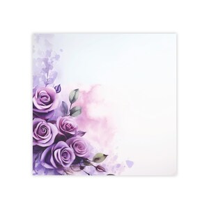 Purple Roses Post-it® Note Pads - Designer - Violet Lavender Lilac ...