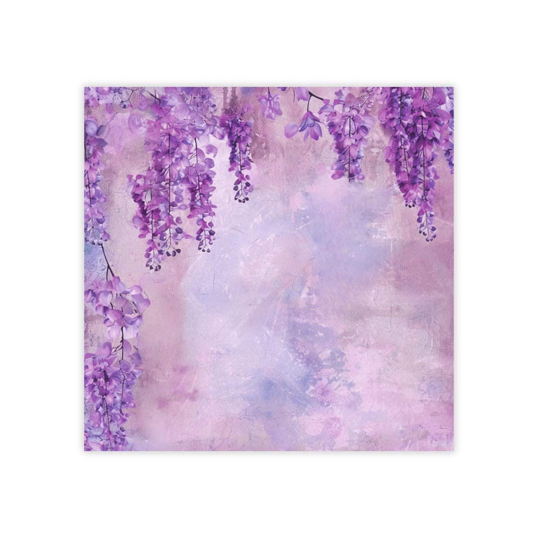 Wisteria Wall Post-it® Note Pad - Designer - Garden Floral Watercolor ...