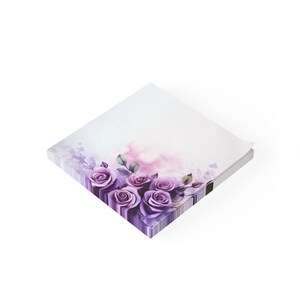 Purple Roses Post-it® Note Pads - Designer - Violet Lavender Lilac ...
