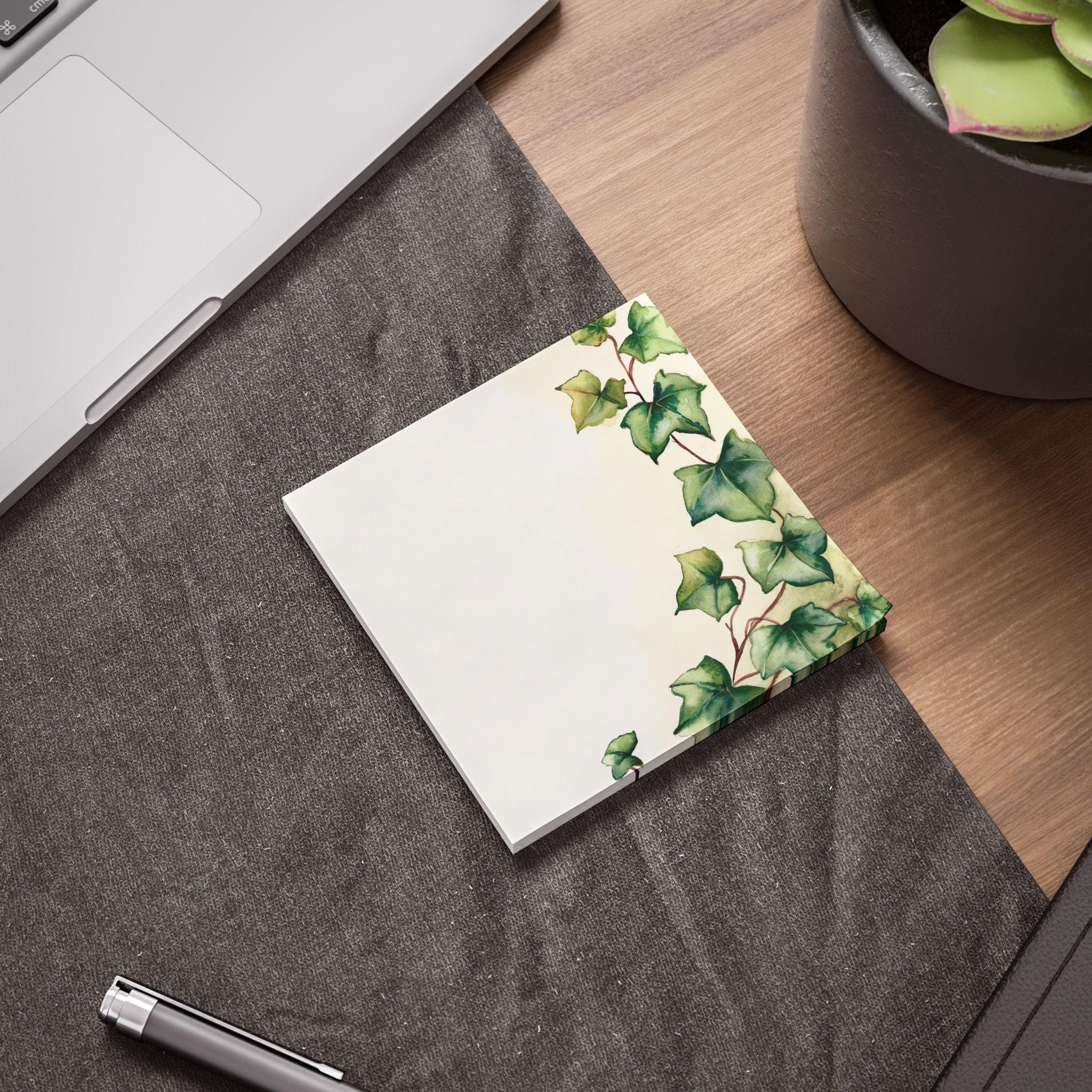 English Ivy Post-it® Note Pads - Designer - Watercolor, Greenery Plants ...