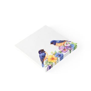 Blue Birds Post-it® Note Pad - Designer - Pastel Birds in Nature ...